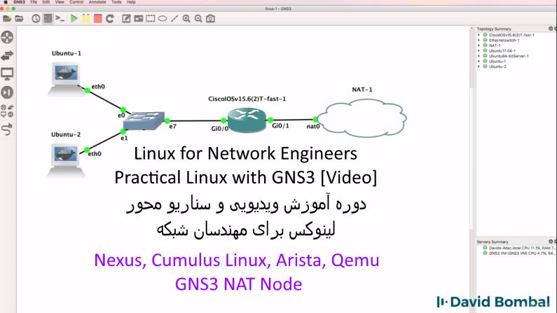 پیکربندی سرویس های مختلف در GNS3 | آموزش GNS3